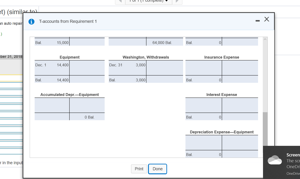 Solved complete) nV SCOT worksheet) (similpr toll T-accounts | Chegg.com