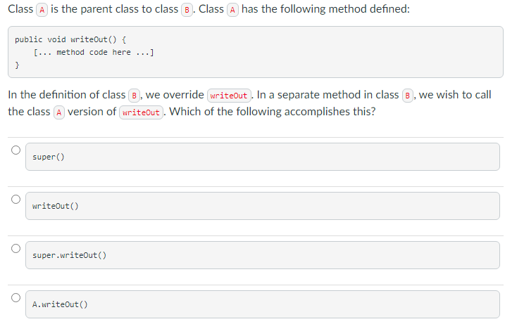 Solved Consider the following class definition: public class | Chegg.com