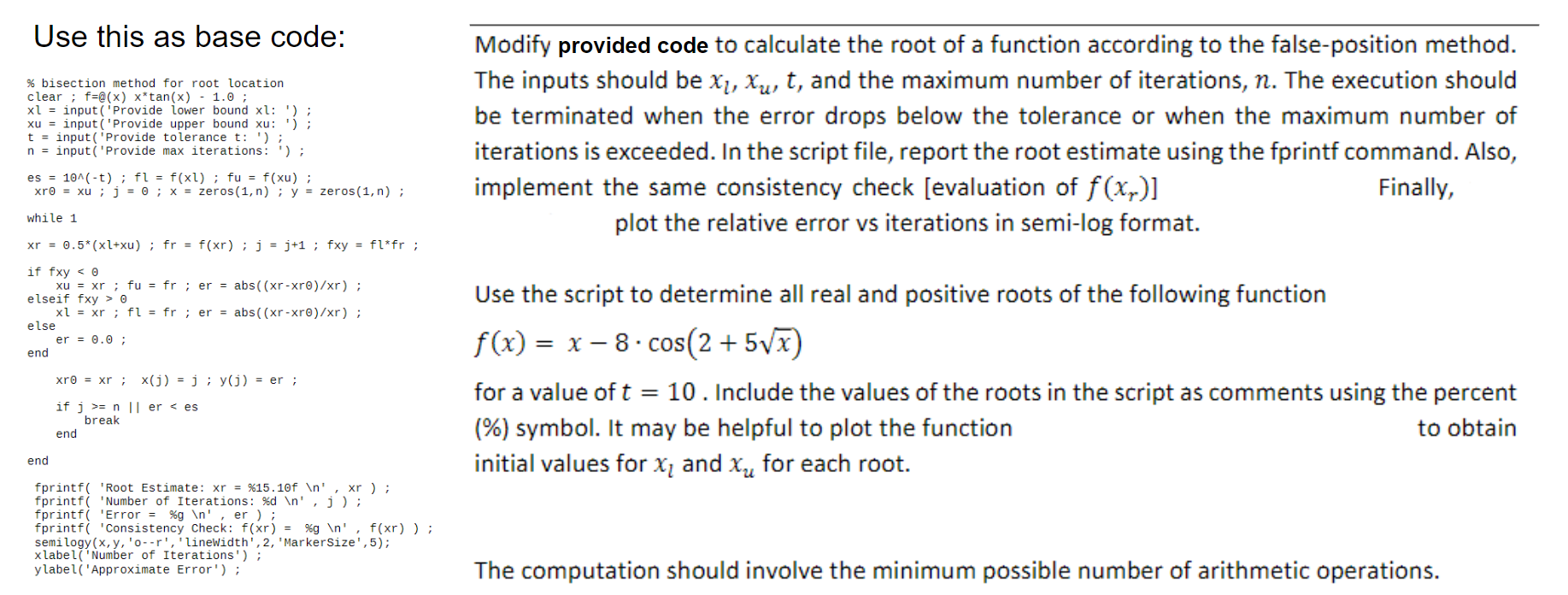 Solved Use this as base code: Modify provided code to | Chegg.com