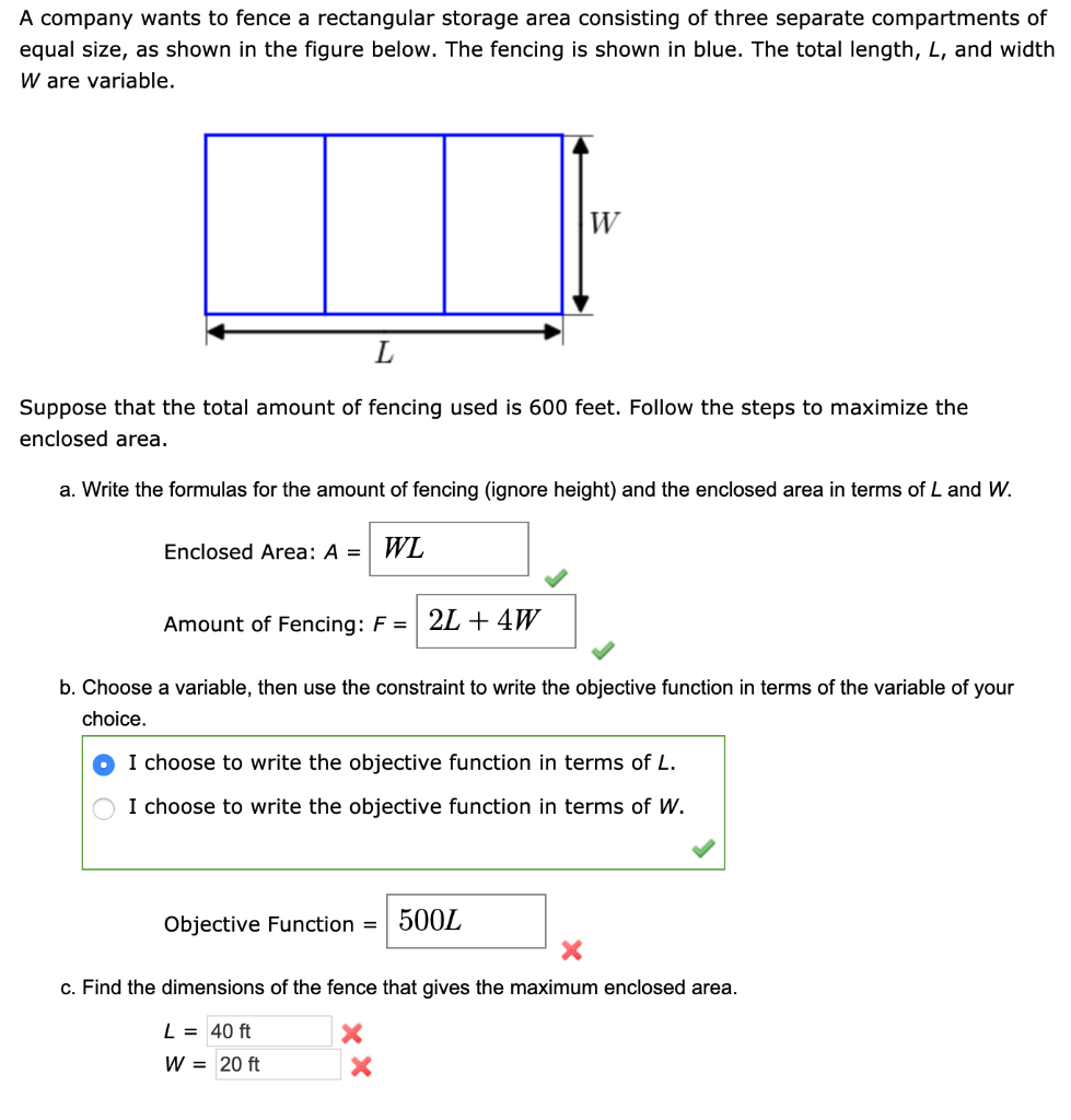 Solved: #7 A Company Wants To Fence A Rectangular Storage ... | Chegg.com