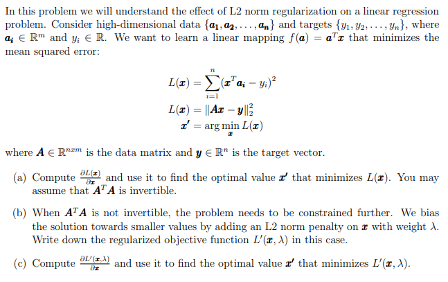 Solved In this problem we will understand the effect of L2 | Chegg.com