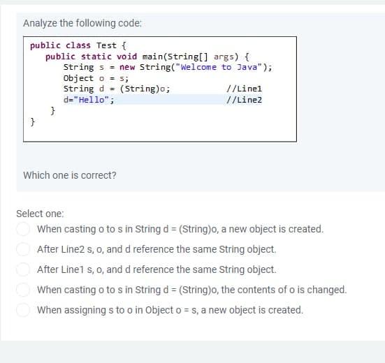 Solved Analyze the following code: public class Test { | Chegg.com