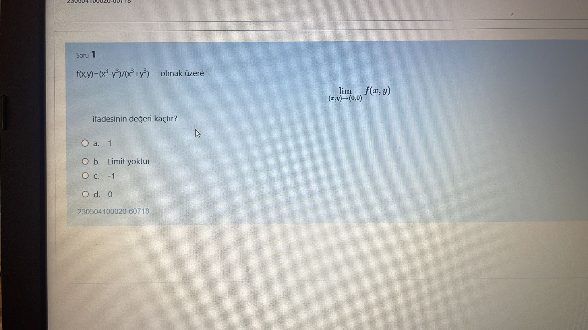Solved f(x,y)=(x3−y3)/(x3+y3) olmak üzere | Chegg.com