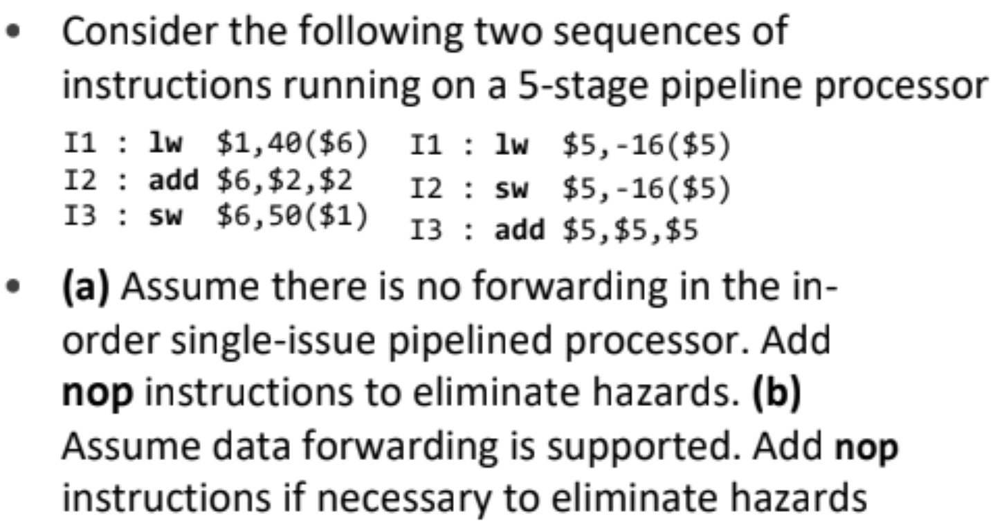 Solved Consider the following two sequences of instructions | Chegg.com