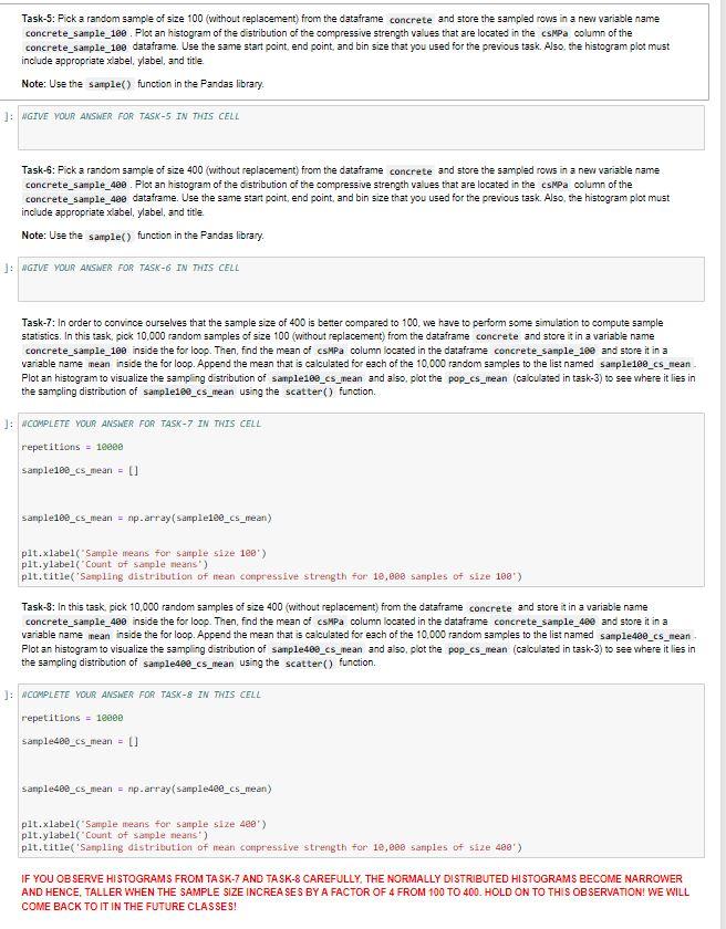 Solved The idea with this problem is you are given a dataset | Chegg.com