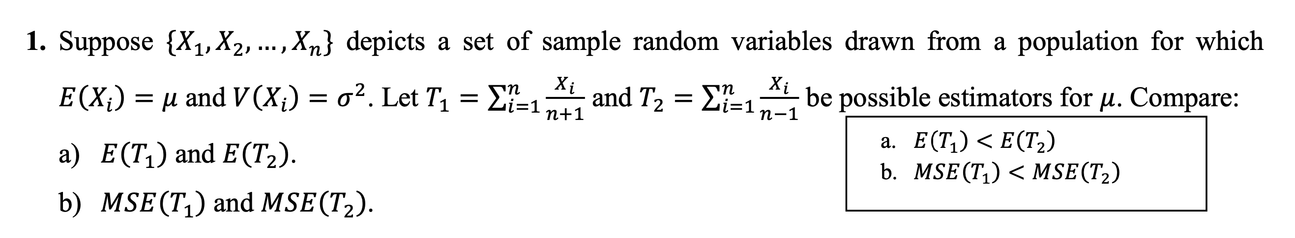 Solved Suppose {x1,x2,dots,xn} ﻿depicts a set of ﻿sample | Chegg.com