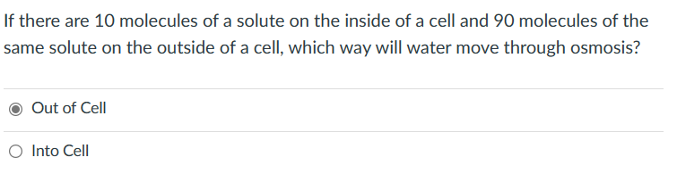 Solved If there are 10 molecules of a solute on the inside | Chegg.com