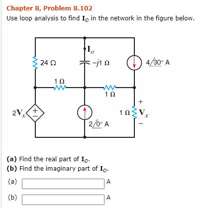 Solved Chapter 8, Problem 8.096 Find Vo in the circuit in | Chegg.com