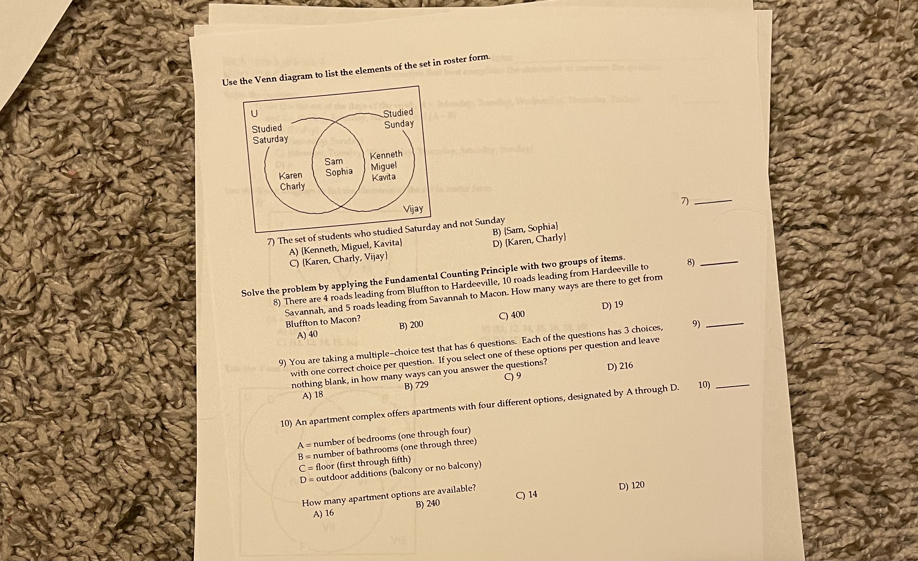 Solved Use the Venn diagram to list the elements of the set | Chegg.com