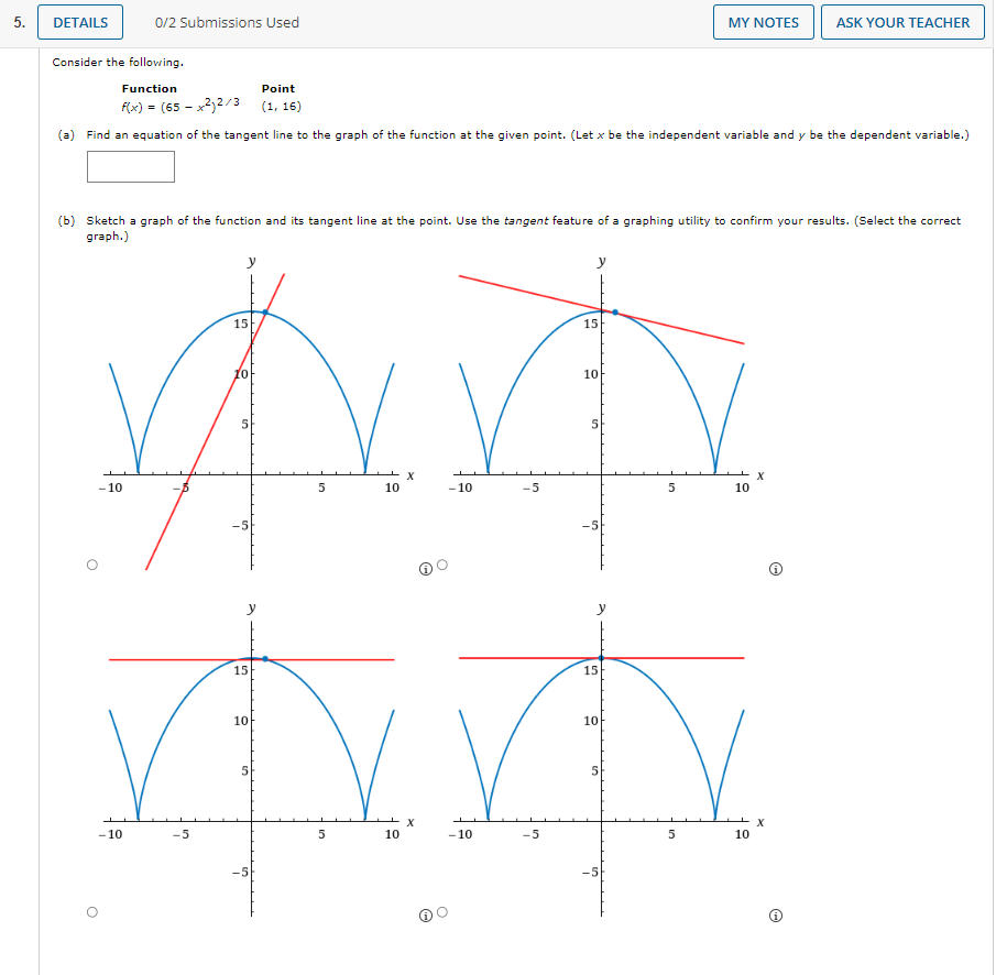 Solved Consider the following. Function f(x)=(65−x2)2/3 | Chegg.com