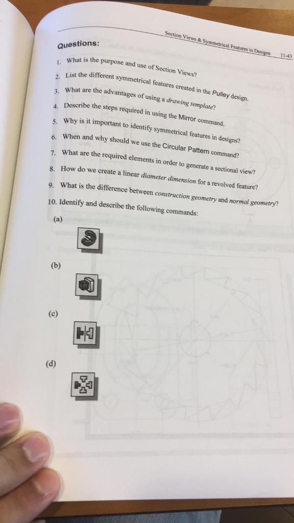 Solved Section Views & 11-43 Questions: What is the purpose | Chegg.com