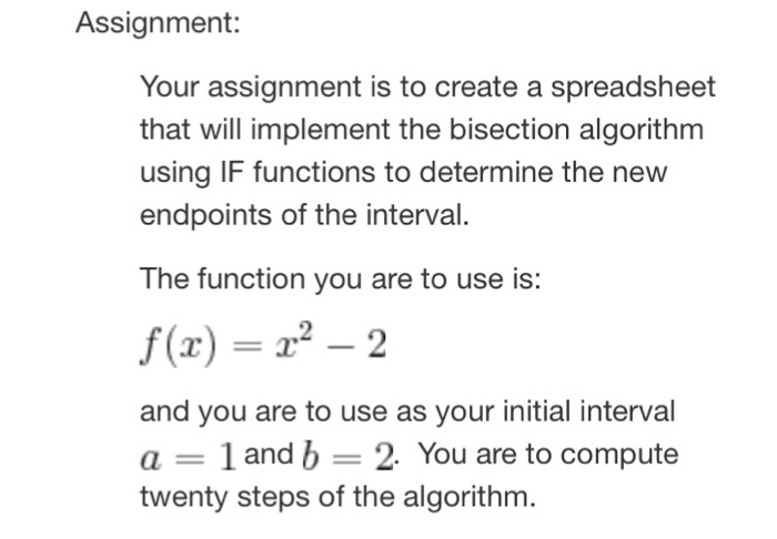 Solved Your assignment is to create a spreadsheet that will | Chegg.com