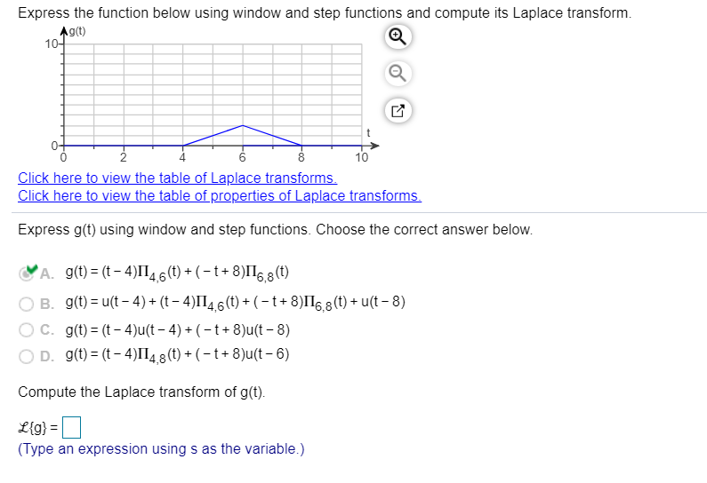Solved Express the function below using window and step | Chegg.com