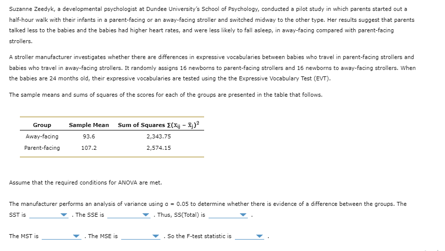 Solved Suzanne Zeedyk, a developmental psychologist at | Chegg.com