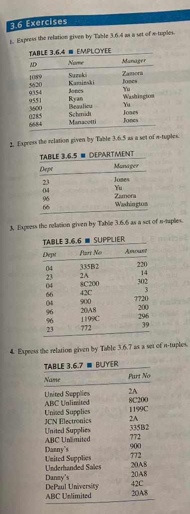 Solved 1) Write a sequence of operations to answer the | Chegg.com