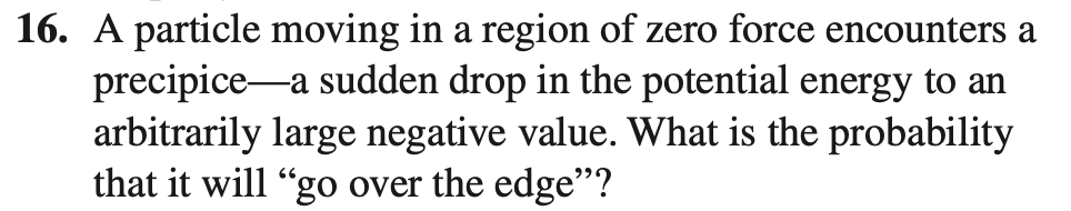 Solved 6. A particle moving in a region of zero force | Chegg.com