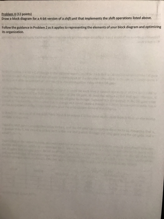 Draw a block diagram for a 4-bit version of an | Chegg.com