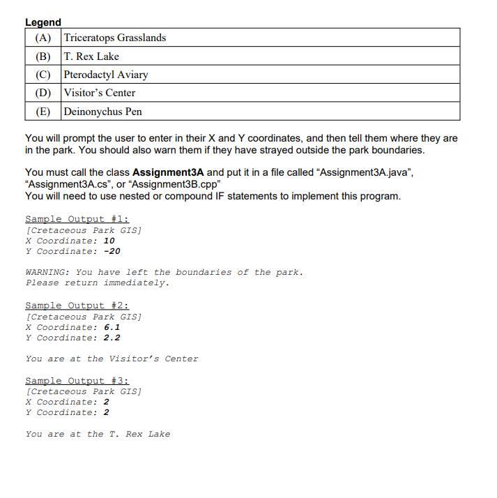 [Solved]: Please answer in C++ Assignment3A: Cretaceous P