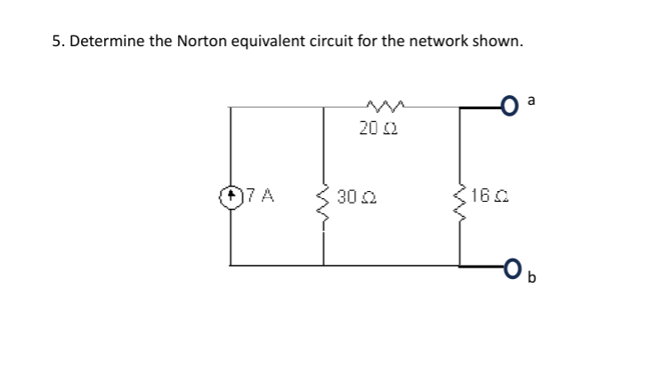 Solved Determine the Norton equivalent circuit for the | Chegg.com