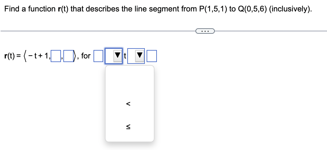Solved Find a function r(t) that describes the line segment | Chegg.com