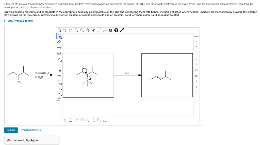 Solved Draw the structure of the quaternary ammonium | Chegg.com