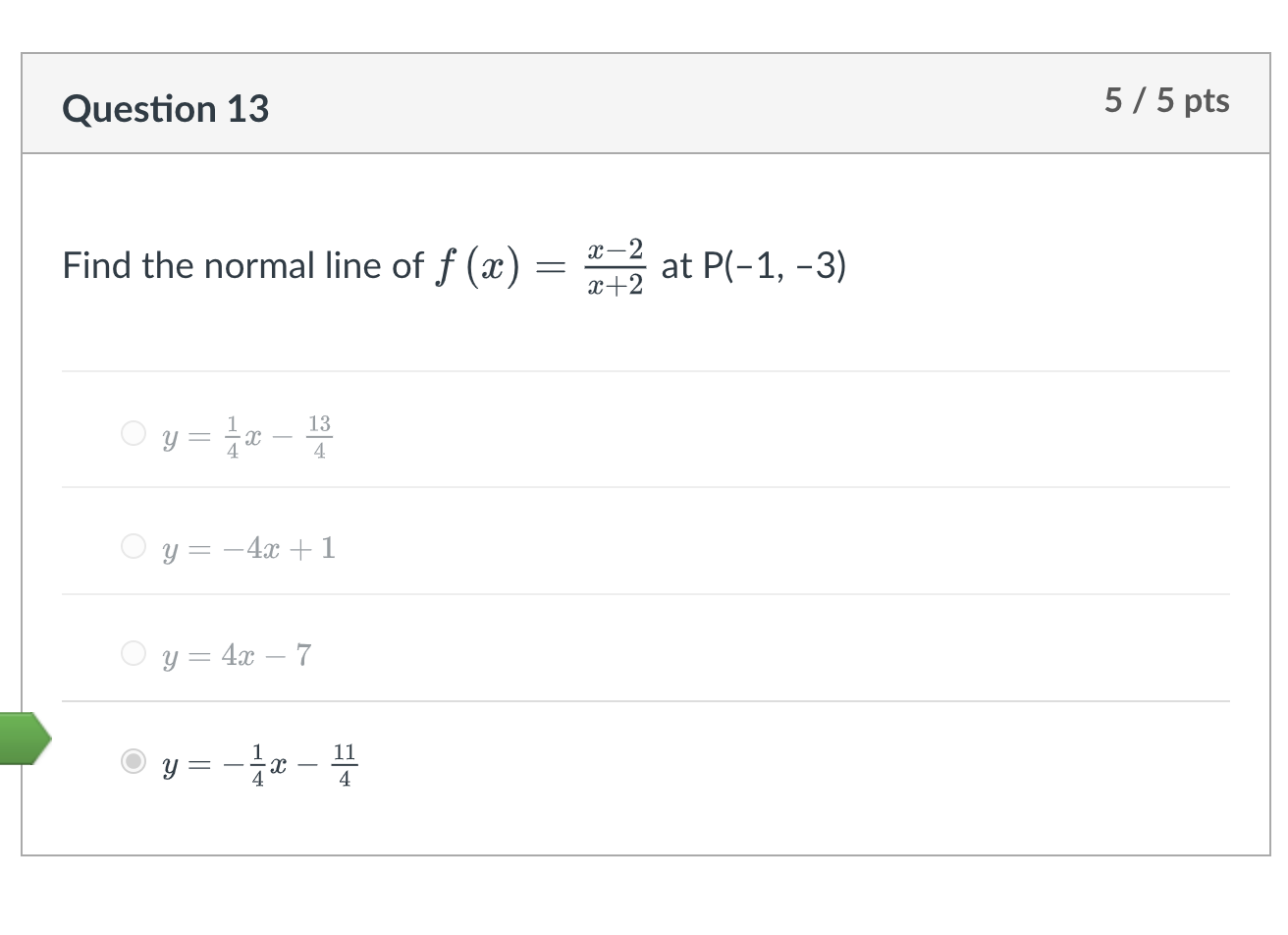 Solved Find the normal line of f(x)=x+2x−2 at P(−1,−3) | Chegg.com