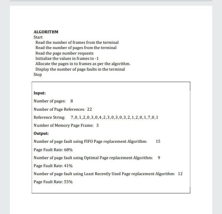 Solved Background 10.a FIFO Page Replacement Algorithm If | Chegg.com