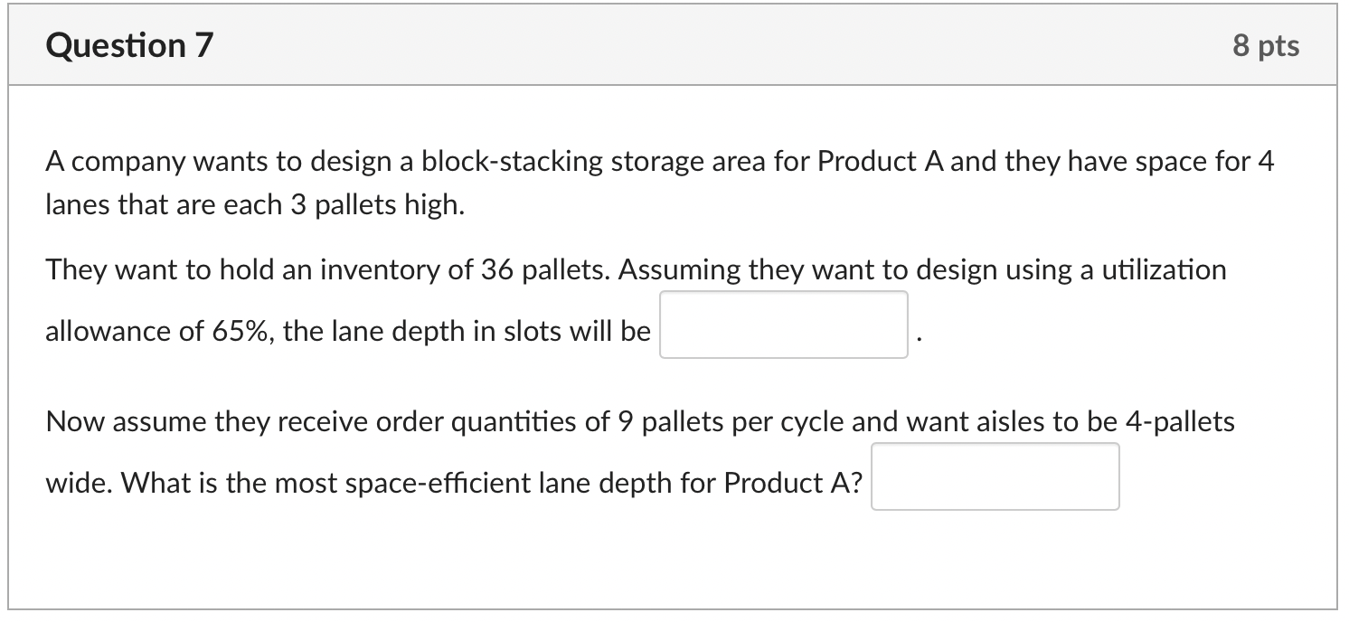 Solved Question 7 8 pts A company wants to design a | Chegg.com