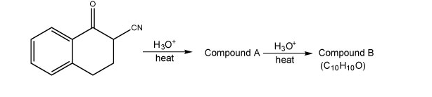 Solved CN H30 heat H30 Compound A Compound B heat (C1oHo) | Chegg.com