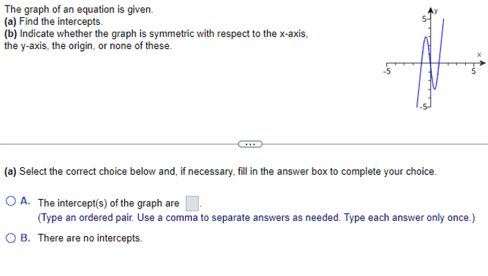 Solved The graph of an equation is given.(a) ﻿Find the | Chegg.com