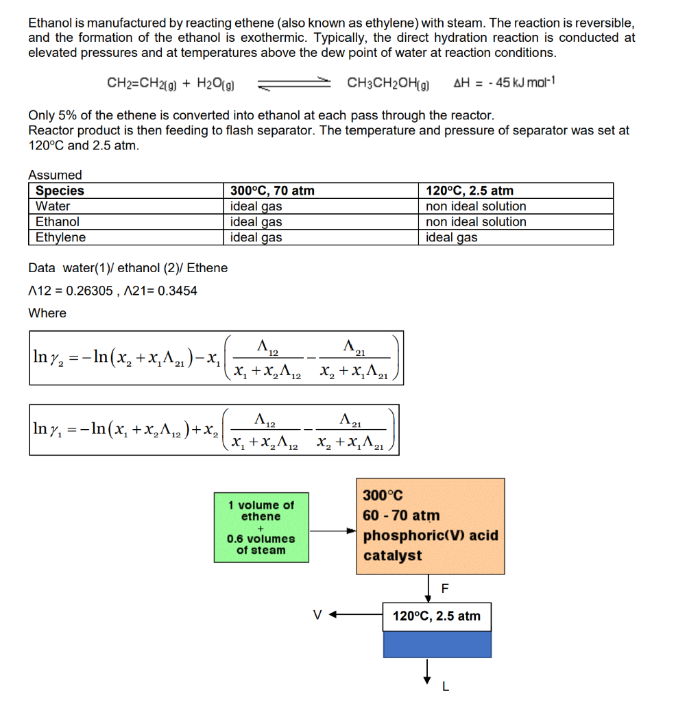 Solved Hi. Please help me to find out the flash calculation | Chegg.com