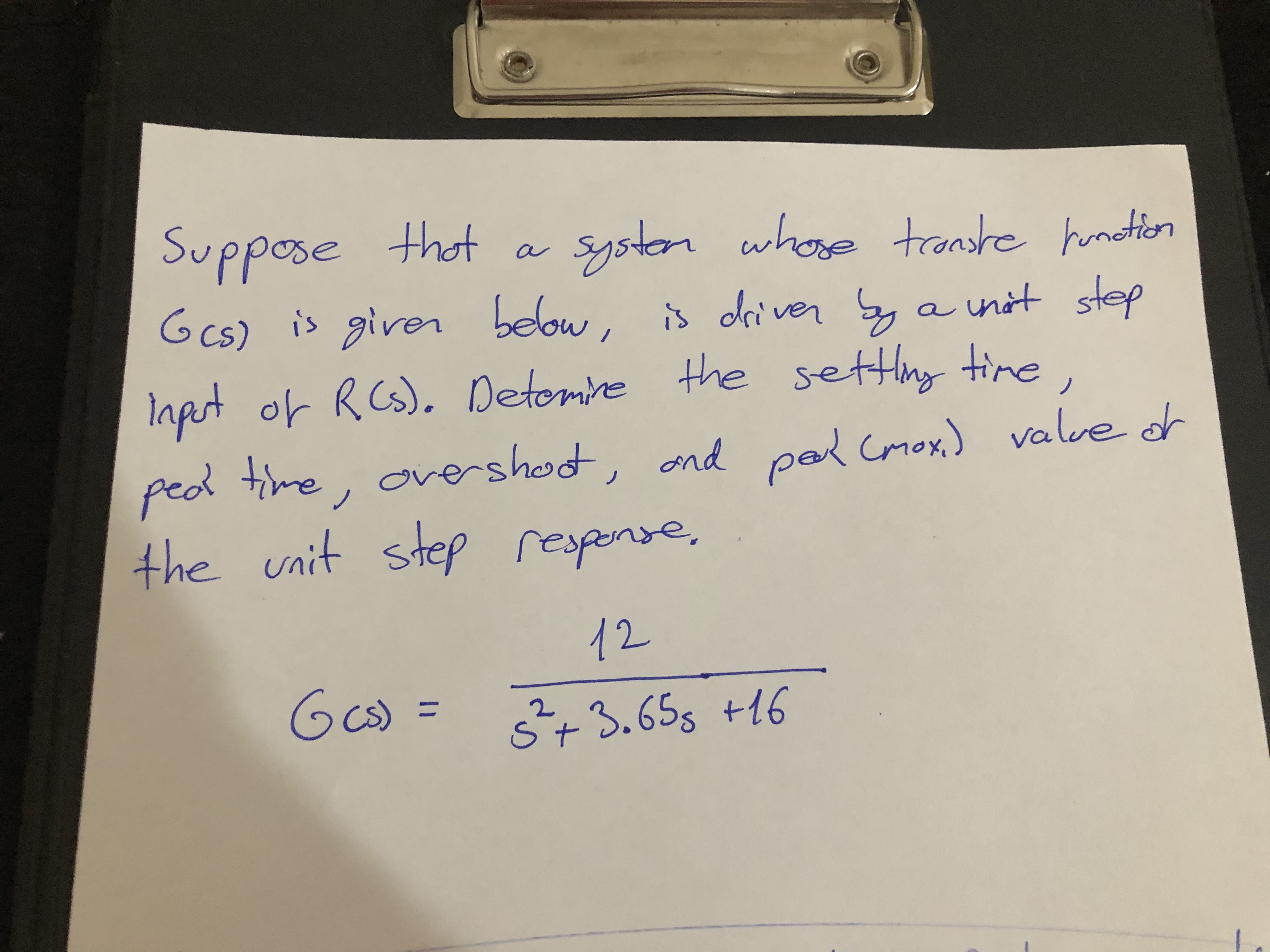 Solved Suppose That A System Whose Transfer Function 𝐺𝑠 8663