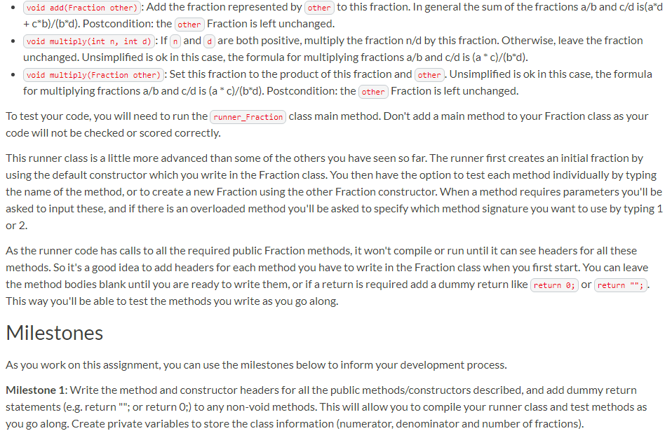 Solved For this assignment, you will create a class which | Chegg.com