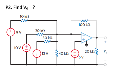 Solved P2. Find V0= ? | Chegg.com