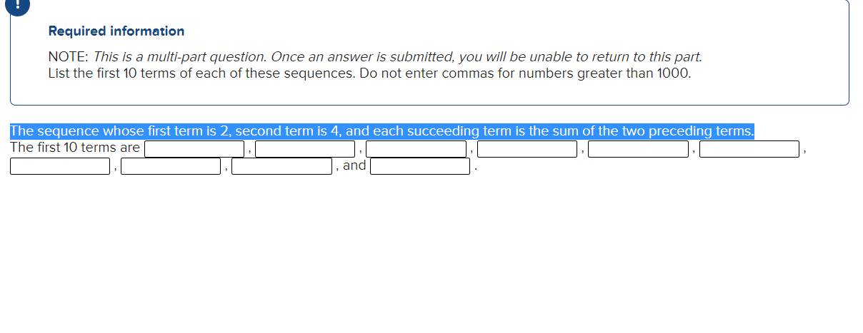 Solved Required information NOTE: This is a multi-part | Chegg.com