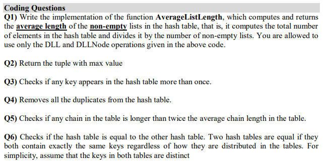 Solved Q1) Write the implementation of the function | Chegg.com