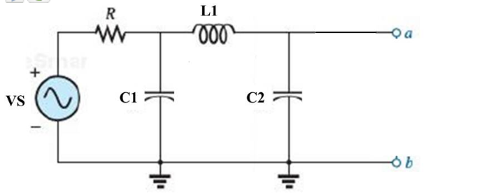 Solved In the circuit, the voltage source frequency, | Chegg.com