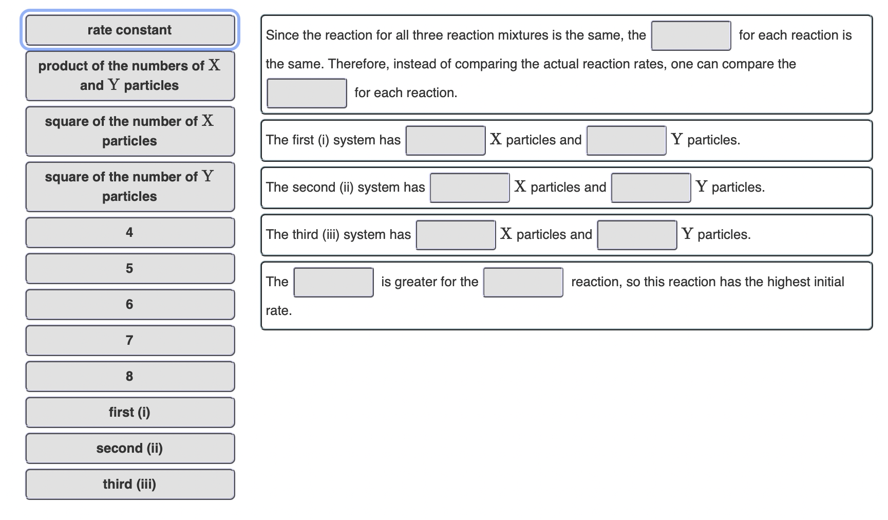 Solved ?Since the reaction for all three reaction mixtures | Chegg.com