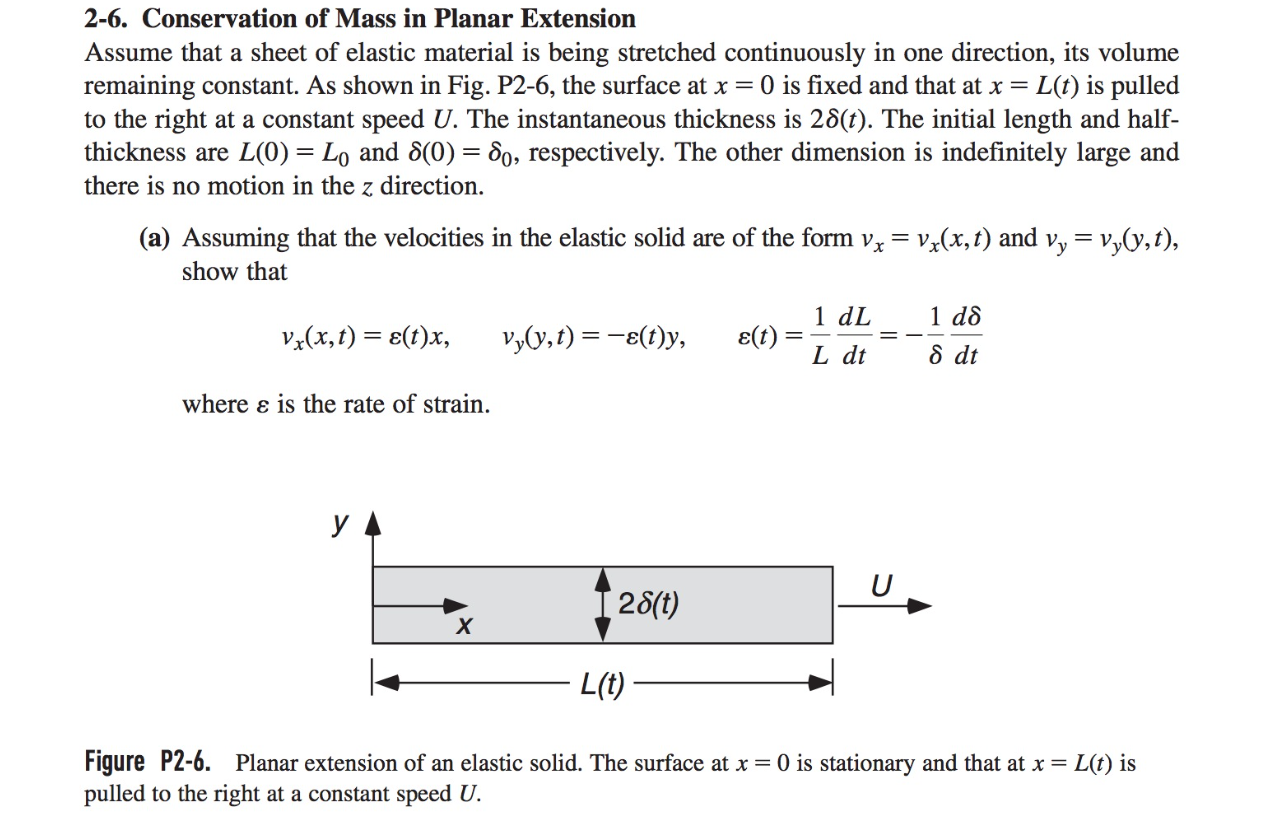 4-6. Diffusion from a Continuously Stretched Polymer | Chegg.com