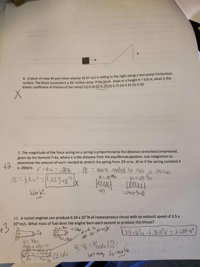Solved 8-10, tell me what I did wrong, what the answers are, | Chegg.com
