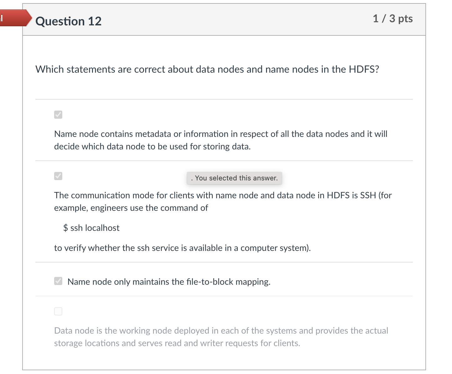 Solved Which statements are correct about data nodes and | Chegg.com