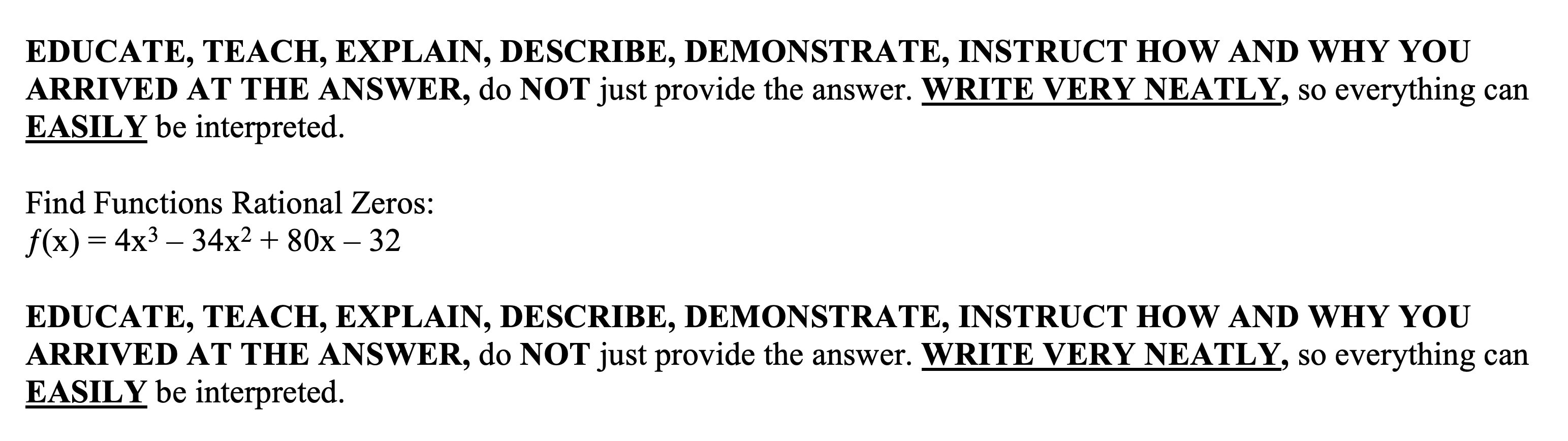 Solved EDUCATE, TEACH, EXPLAIN, DESCRIBE, | Chegg.com