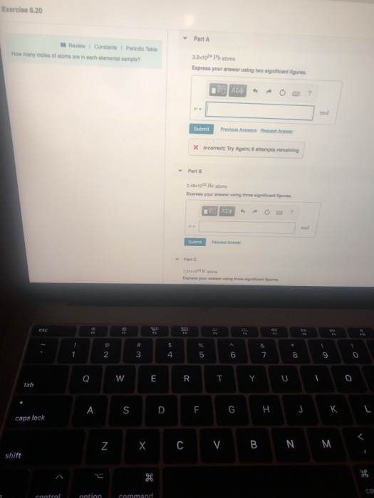 Solved Exercise 6.20 Part A Review Constants 1 Periodic | Chegg.com