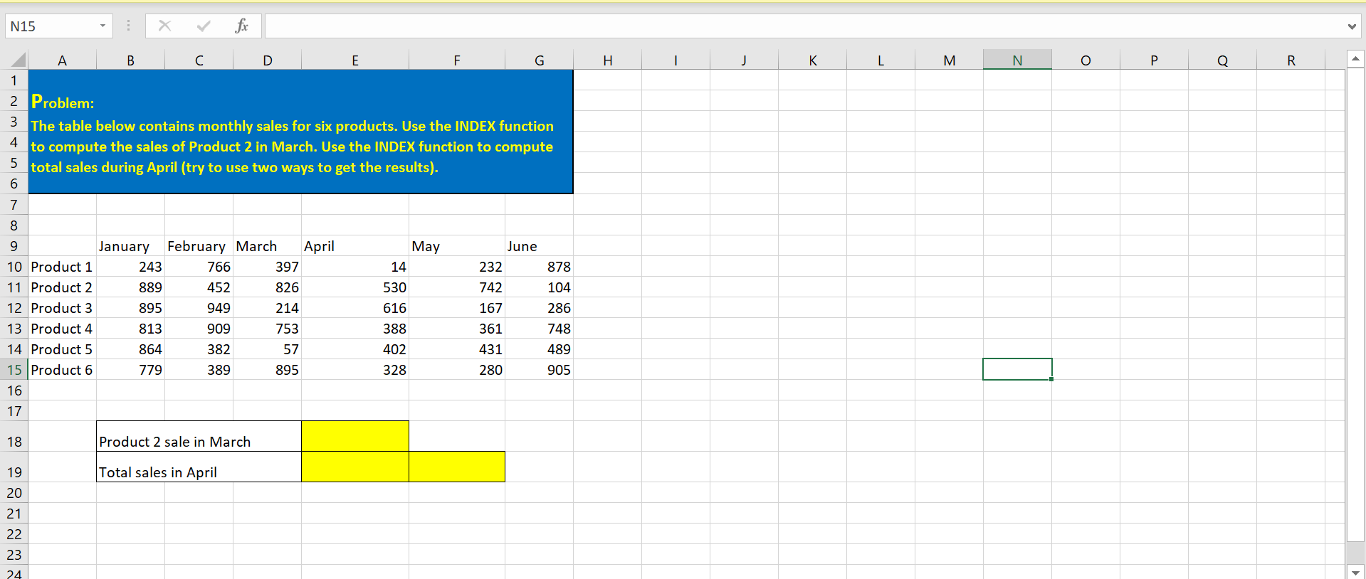 Solved Hello, I need help with some of my Excel homework | Chegg.com