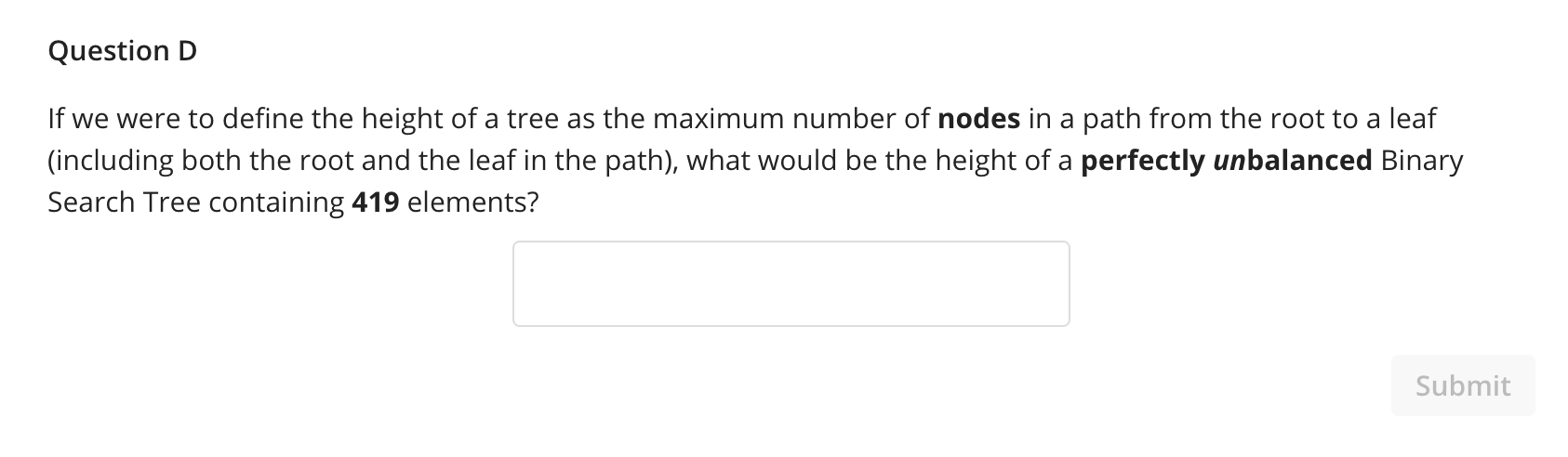Solved Imagine We Have Created A Binary Search Tree By 6632