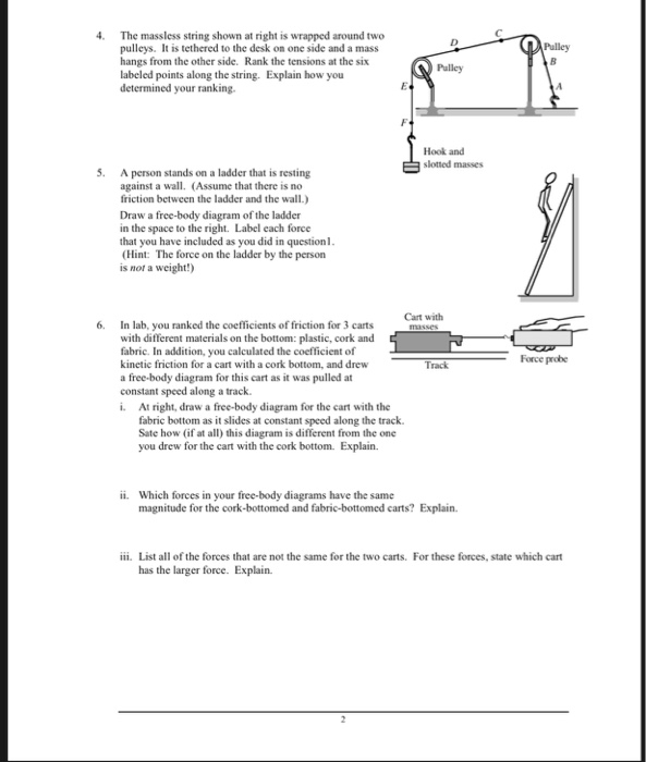 Solved The massless string shown at right is wrapped around | Chegg.com