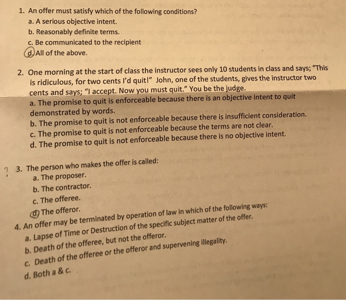 Solved Circle whether the Rule for Contract Interpretation | Chegg.com