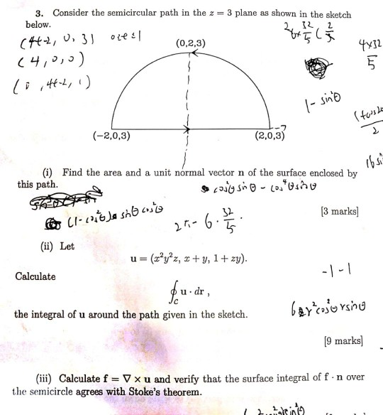 Solved 2 the sketch 3. Consider the semicircular path in the | Chegg.com