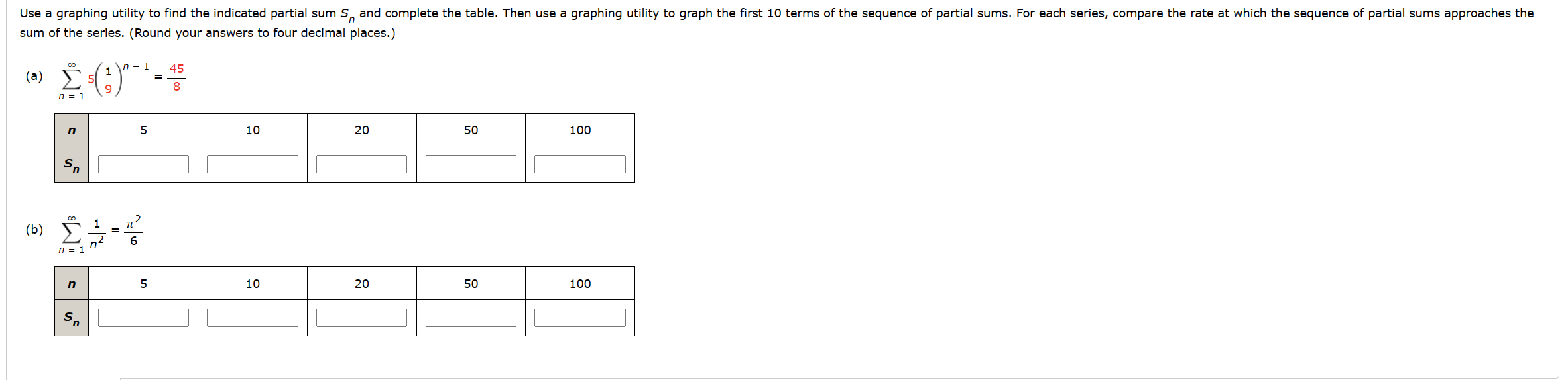 Use a graphing utility to find the indicated partial | Chegg.com