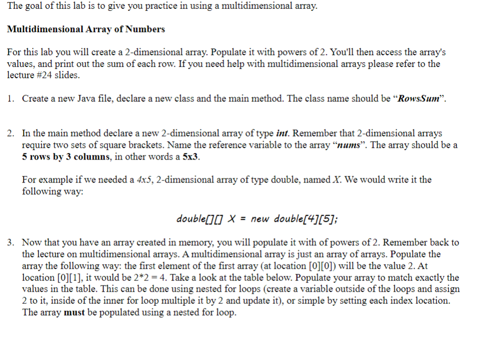 Solved The goal of this lab is to give you practice in using | Chegg.com
